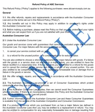 Free Refund Returns Policy Template Australia Finder au